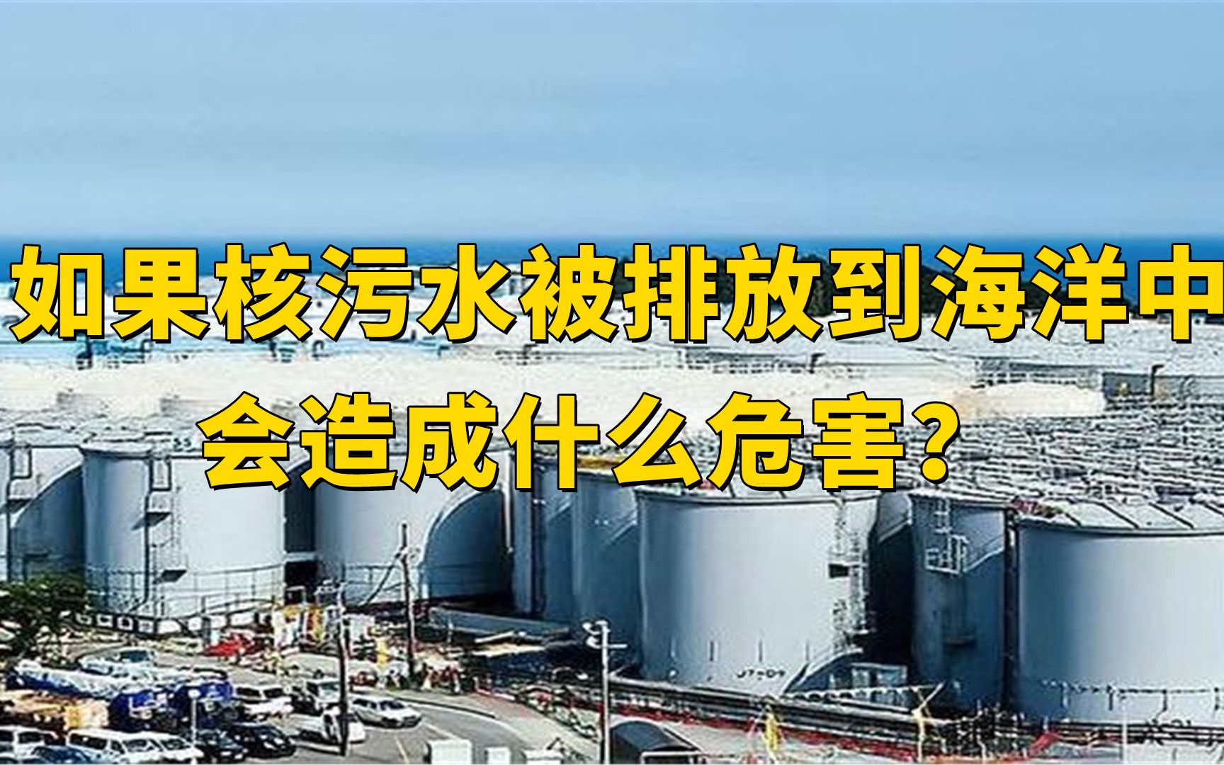 如果核污水被排放到海洋中,会造成什么危害?