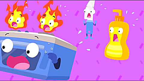 蜡笔精灵幼儿儿歌,幼儿歌谣,幼儿故事,小朋友不能在厨房玩哦