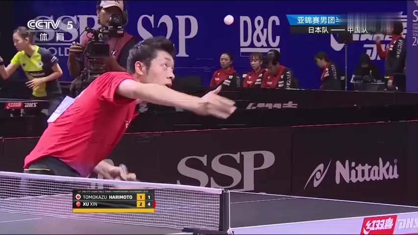 2019亚锦赛团体许昕vs张本智和 许昕完成对张本智和五杀成就