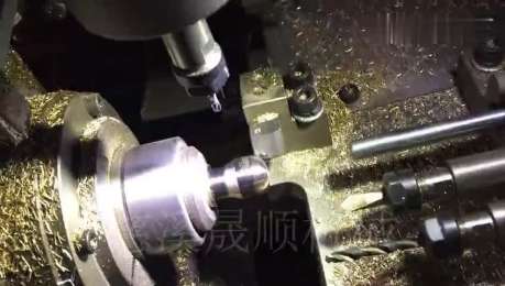 自动数控车床-2-6内孔、攻牙、剥球外圆、攻丝、钻孔一体