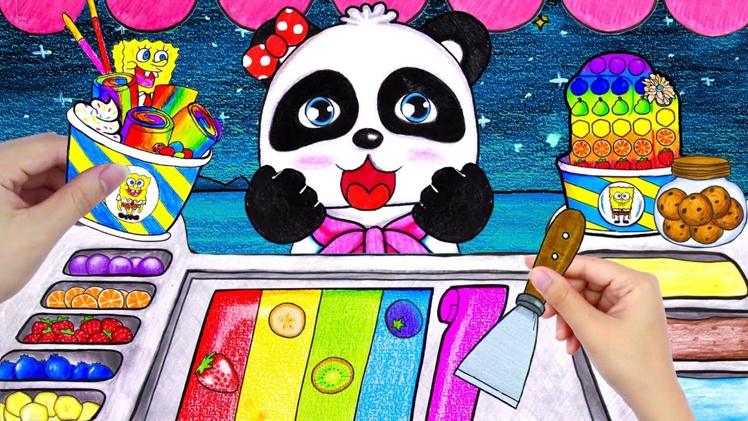 手绘定格动画:跳舞就能免费吃冰淇淋,动画版蜜雪冰城火热上演!