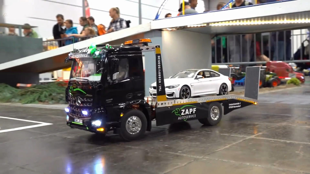 德国莱比锡RC卡车模型展,斯堪尼亚、曼、依法和奔驰大卡车