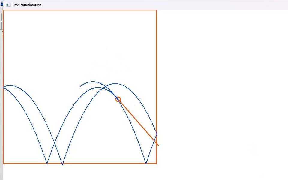 使用WinAPI做的物理重力模拟