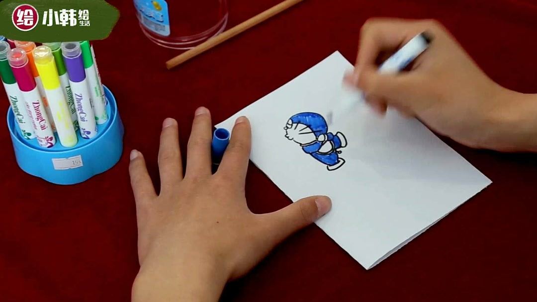 机器猫简笔画教给你,看十遍才能会画的简笔画