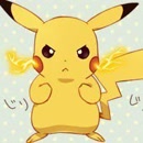 不高兴的皮卡丘 