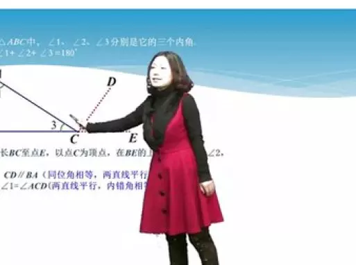 长春网校 华师版七年数学9.1.2第一节三角形的内角和与外角和