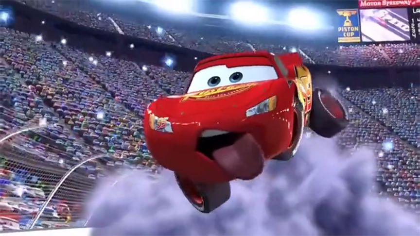 赛车总动员:闪电麦昆简直是,帅的无法形容了,加油!