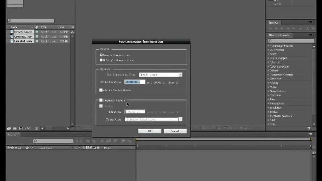 AE视频制作教程第一讲(AE软件教程)ac