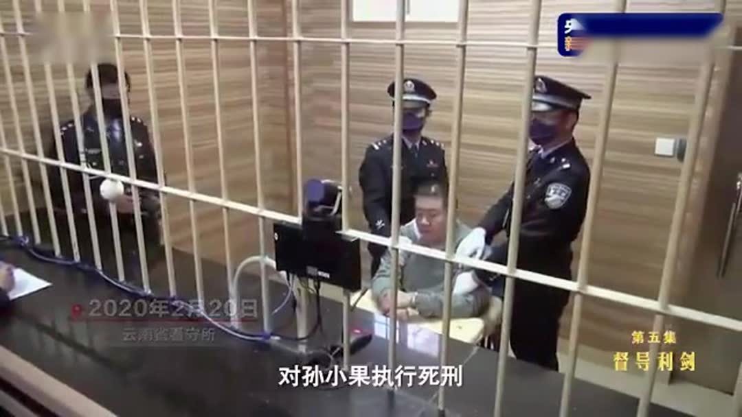 孙小果被执行死刑前画面公开