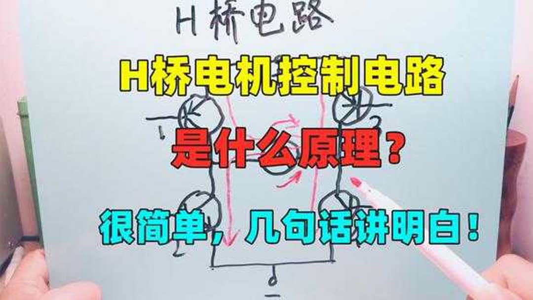H桥电机控制电路是什么原理,为什么能控制直流电机正反转