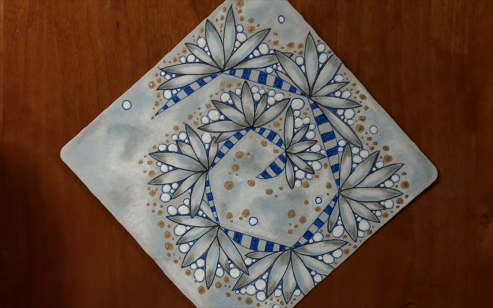 禅绕画官方教学项目(No. 07 Day9) - 12 Days of Zentangle