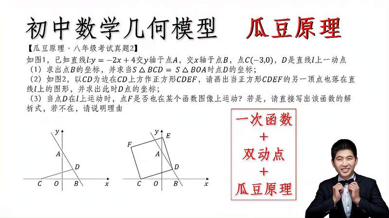 “瓜豆原理”(考试压轴题2)一次函数+双动点+瓜豆原理