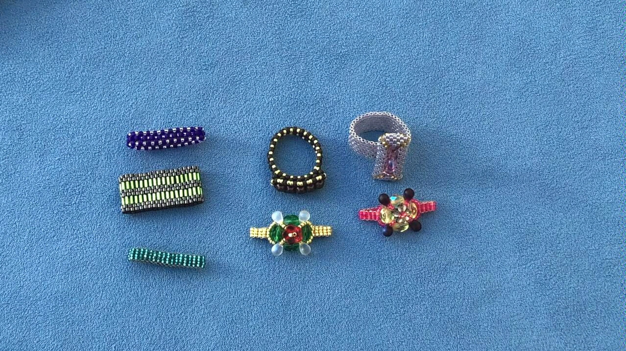 【搬运串珠教程】几种简单的串珠戒指