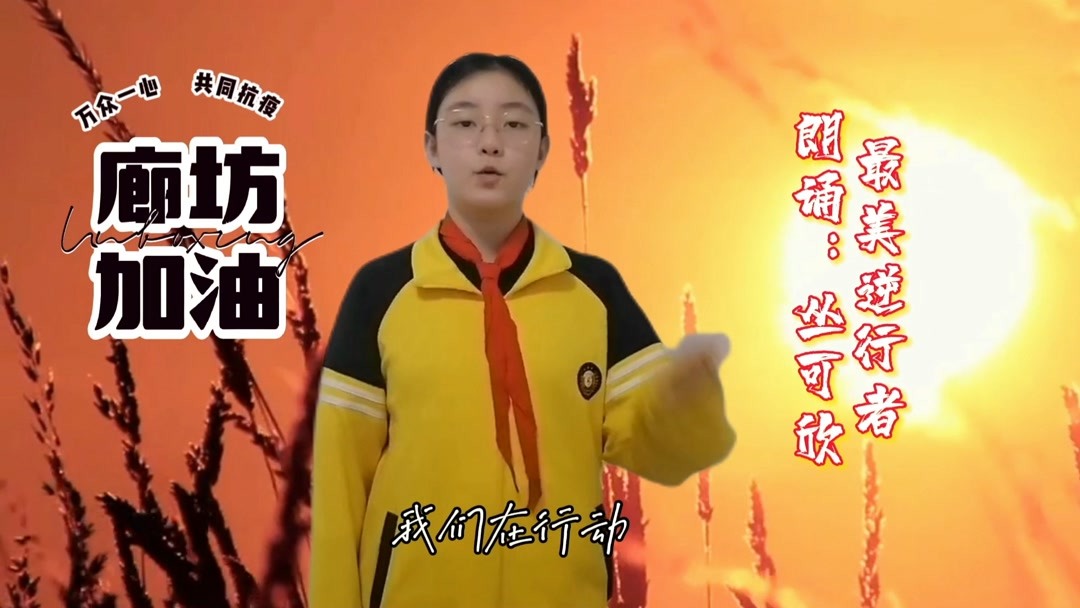 丛可欣 朗诵《最美逆行者》