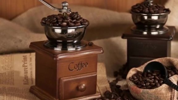 复古经典手摇实木磨豆机陶瓷芯咖啡豆研磨机磨粉机咖啡机迷你