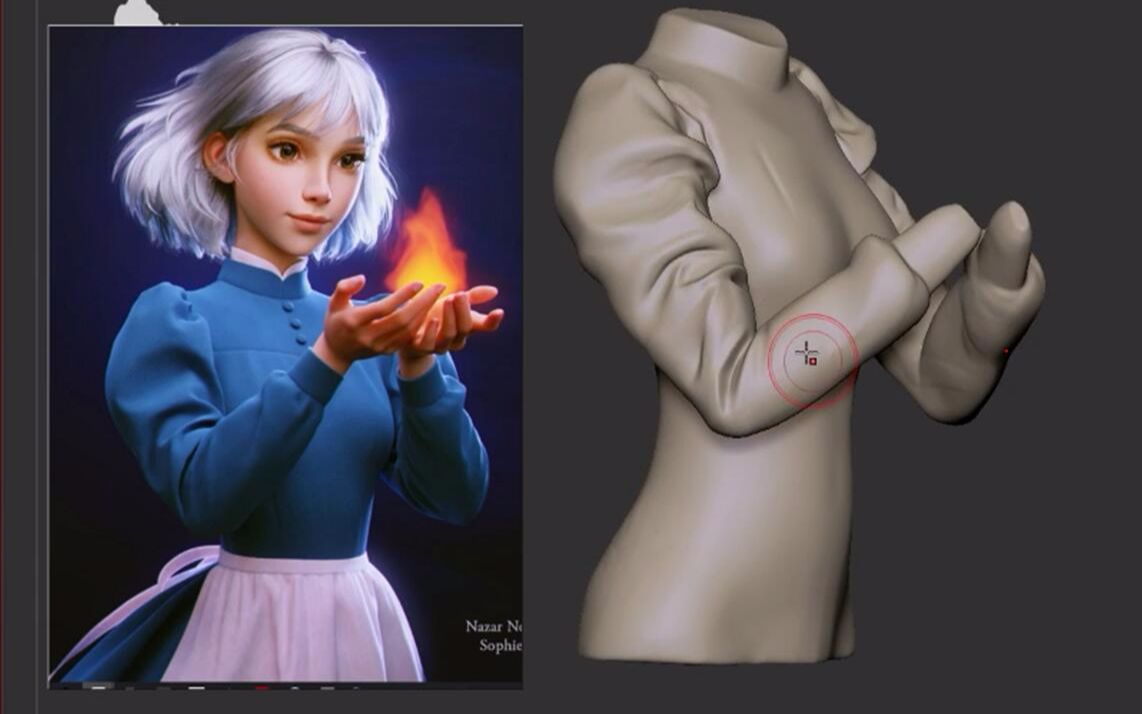 ZBrush教程,衣服褶皱,人物构造,比例等