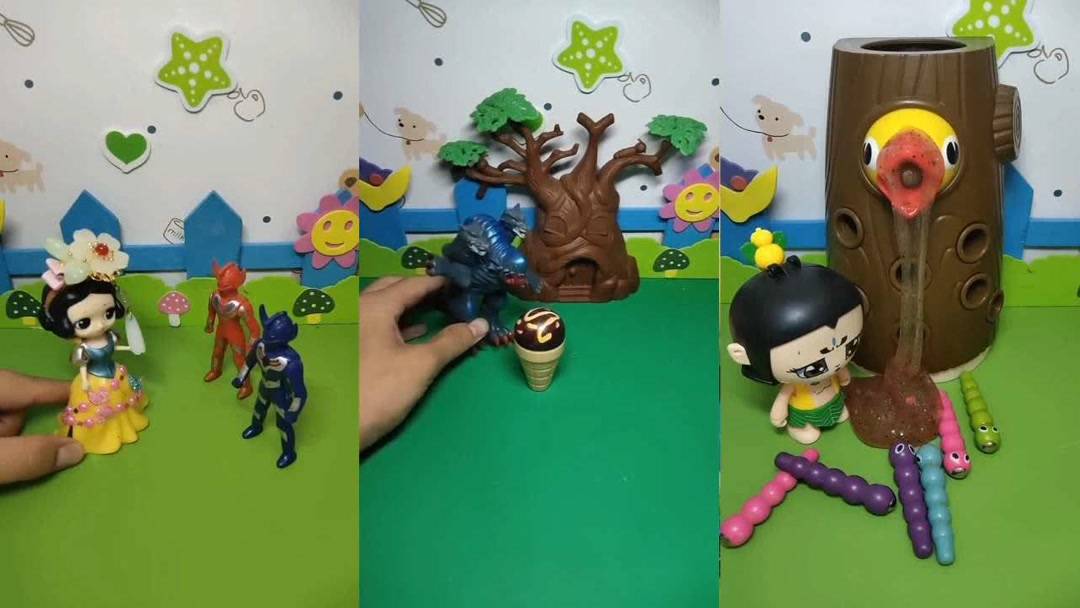 动画玩具:乔治吃了冰激凌变成怪兽了,怎么办呀?