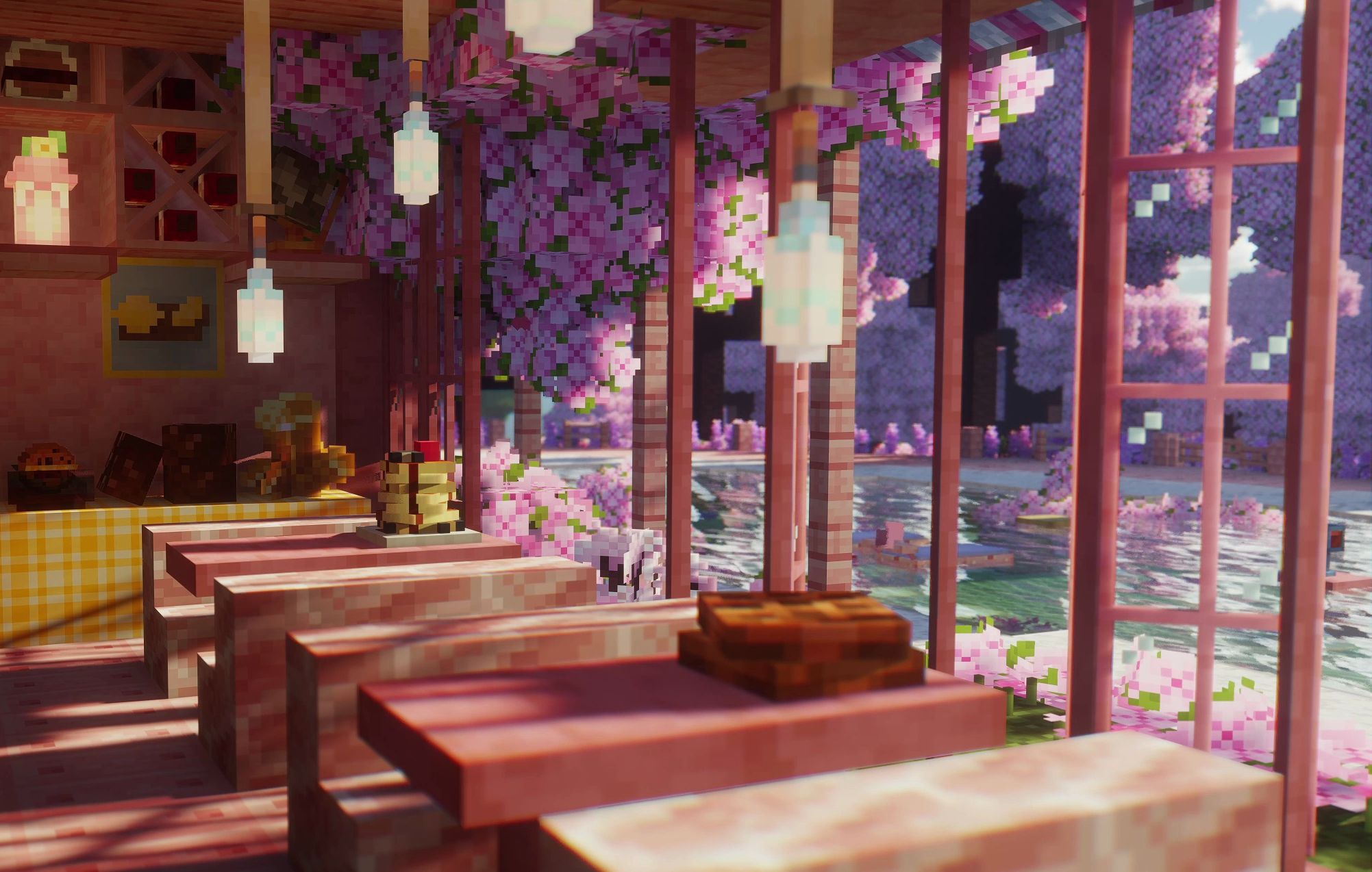 我的世界❤樱之糕点❤动态壁纸Minecraft_哔哩哔哩bilibili_我的世界