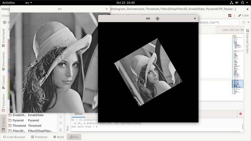 OpenCV的仿射变换(七)绕任意点旋转缩放