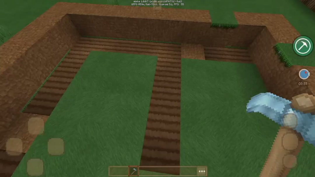 我的世界手机版简易半自动农场