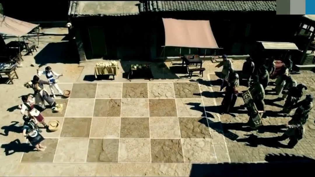 古代真人版植物大战僵尸,原来是这么玩的 后面美女太搞笑了