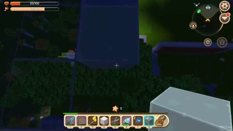 小宇迷你世界:我费了九牛二虎之力,才在空中搭了一个美丽的小桥