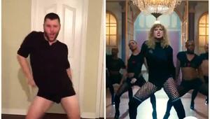 亮了,牛人模仿霉霉Taylor Swift新单MV中舞蹈动作