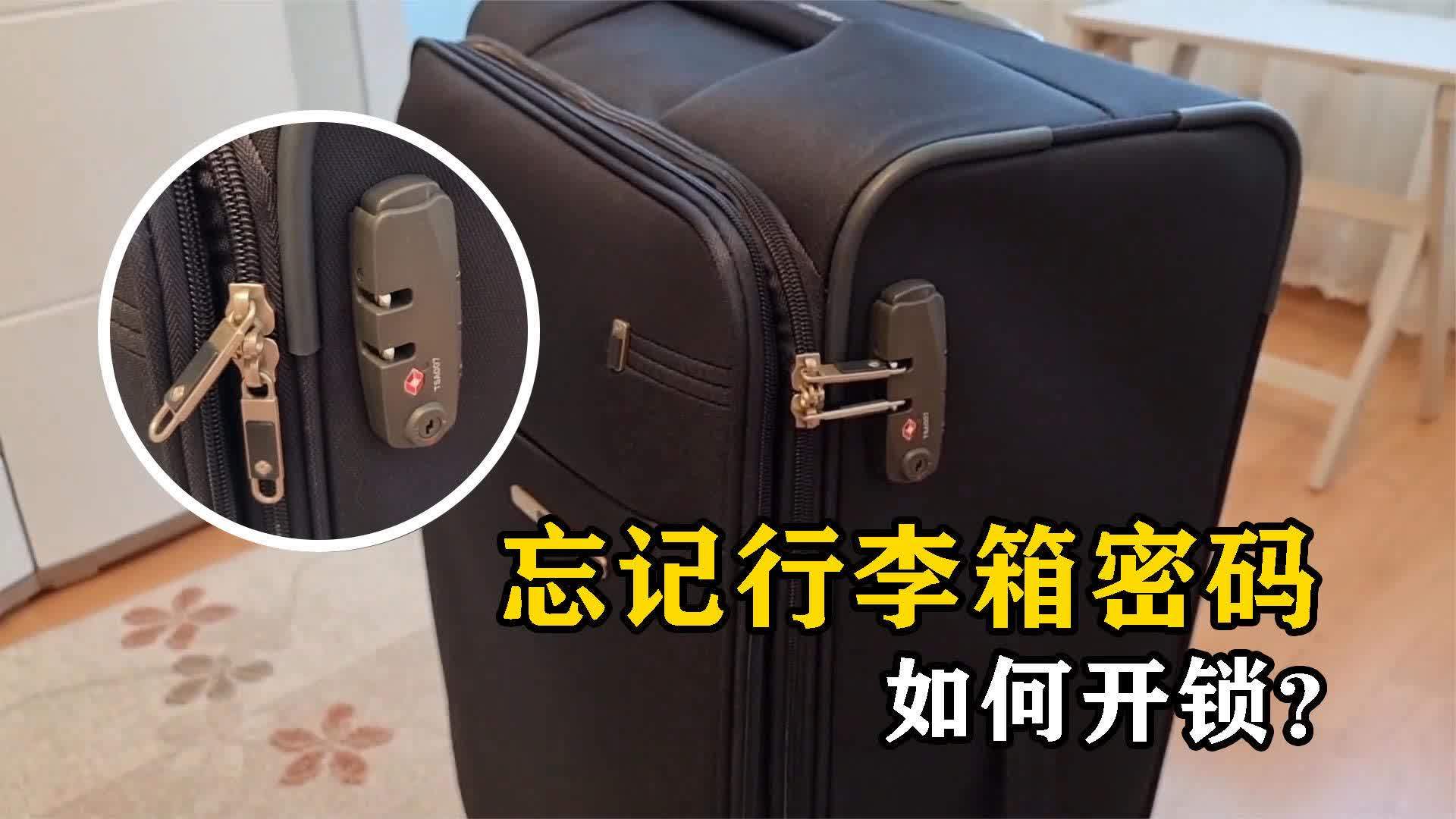 忘记密码也能打开密码锁?行李箱密码锁究竟是如何工作的?