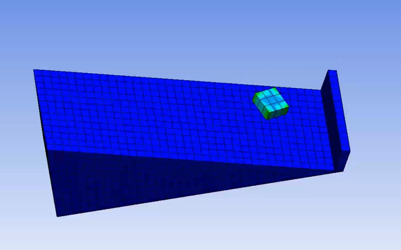斜坡滑塊碰撞ls-dyna仿真-ansys