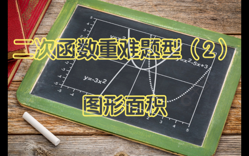 (P8)二次函数重难题型(2),抛物线与图形面积相关问题