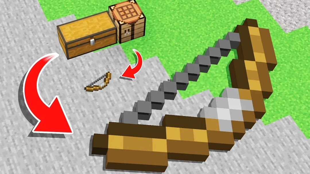 教你如何在我的世界中制做一把史上最大的弓