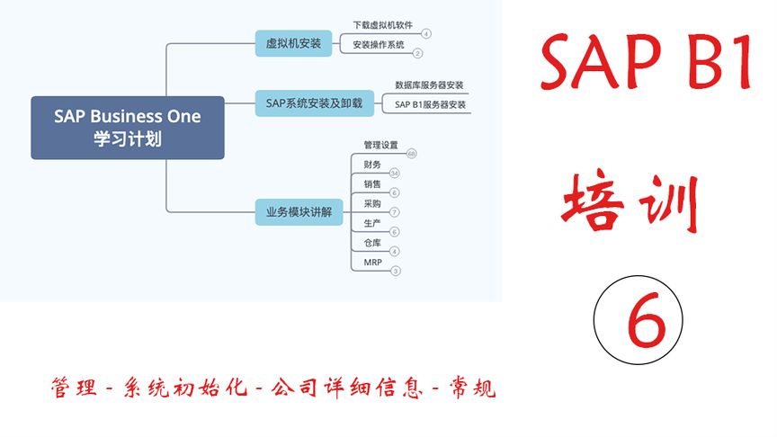 SAP Business One 学习计划-管理-系统初始化-公司详细信息-常规
