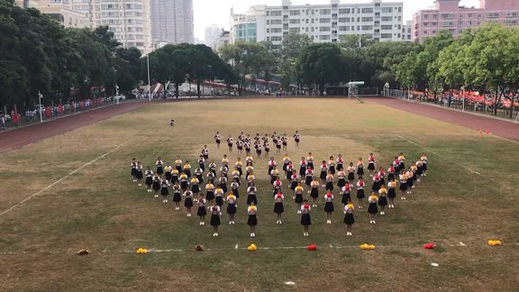 运动会开幕式表演现场