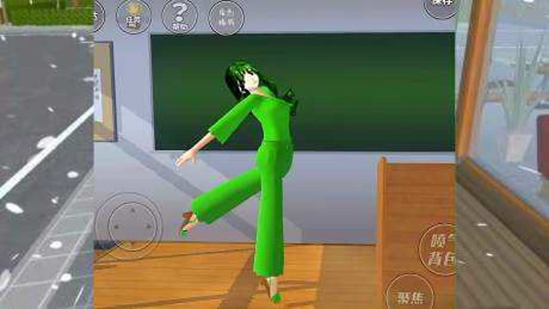 樱花校园模拟器:绿毛当老师的第二节课:居然这样要求学生,无语