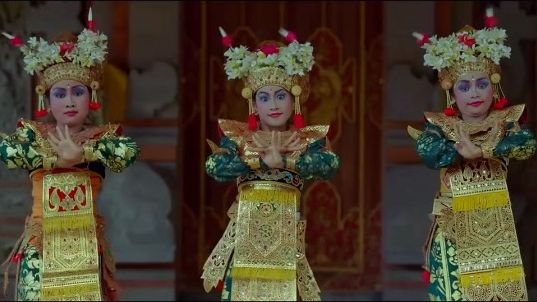 印尼巴厘岛民族舞蹈塔利蕾贡舞小舞蹈演员传统舞蹈异域风情美啊