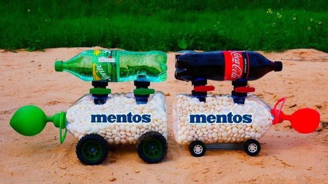 当一油桶曼妥思遇上可乐,反应瞬间能带动滑轮吗?结果令人意外