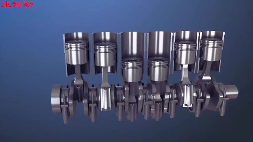 康明斯大型发动机-三维动画视频 康明斯发电机组