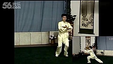 陈思坦88式太极拳带口令正背向演示视频