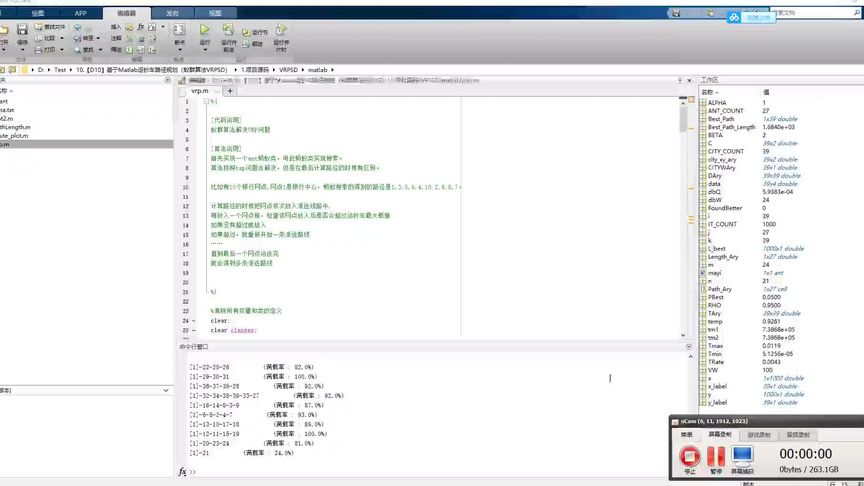 基于Matlab小车路径规划(蚁群算法VRPSD)