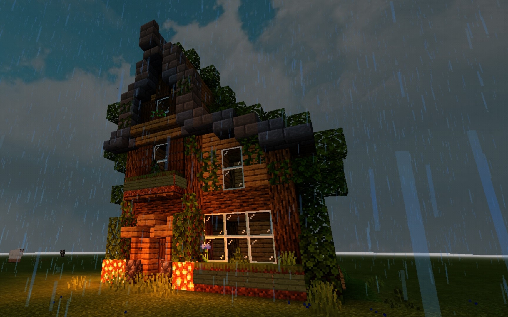 【建筑系列】《我的世界》简单建筑:木质小屋