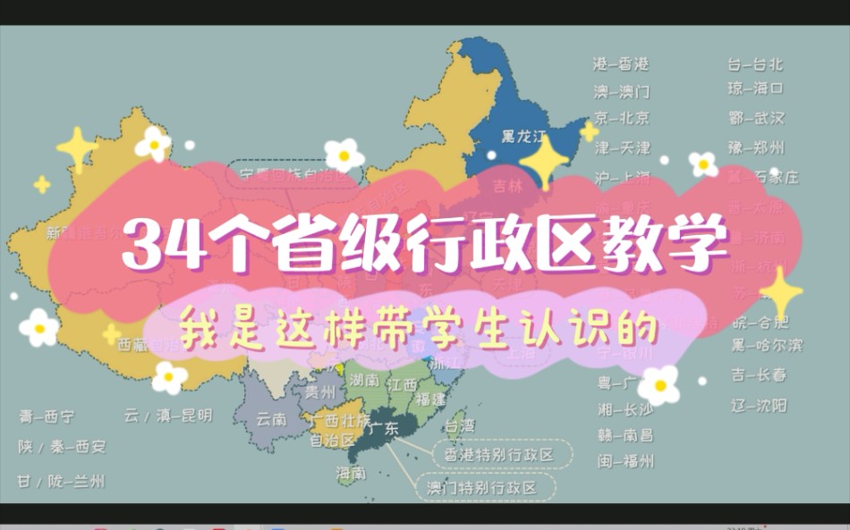 我国的34个省级行政区教学
