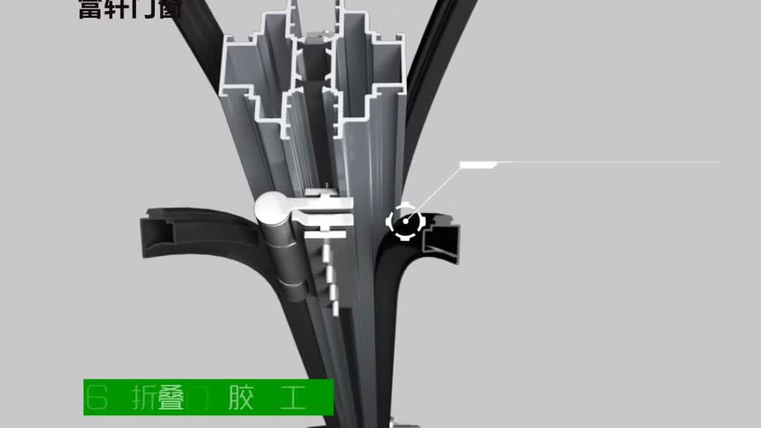 富轩门窗68折叠门工艺讲解视频【折叠门十大品牌】