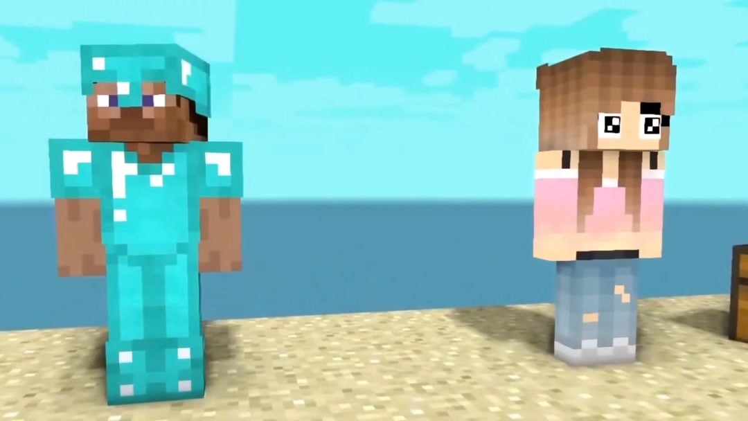 我的世界搞笑游戏高手与菜鸟:上帝认真的正在搭建房子