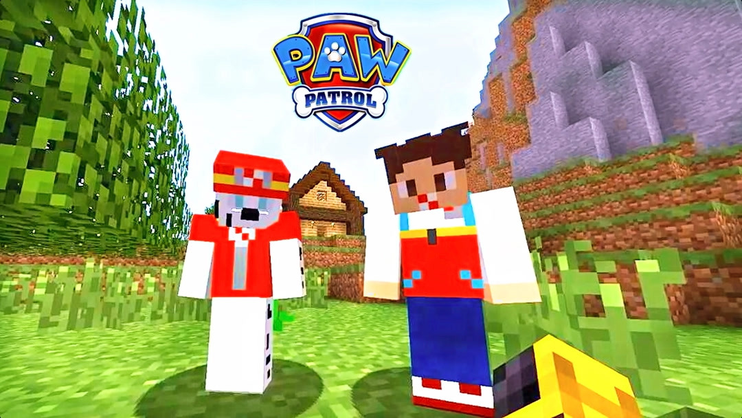 威力狗超能队被陨石吸进我的世界,莱德和毛毛变成木头人