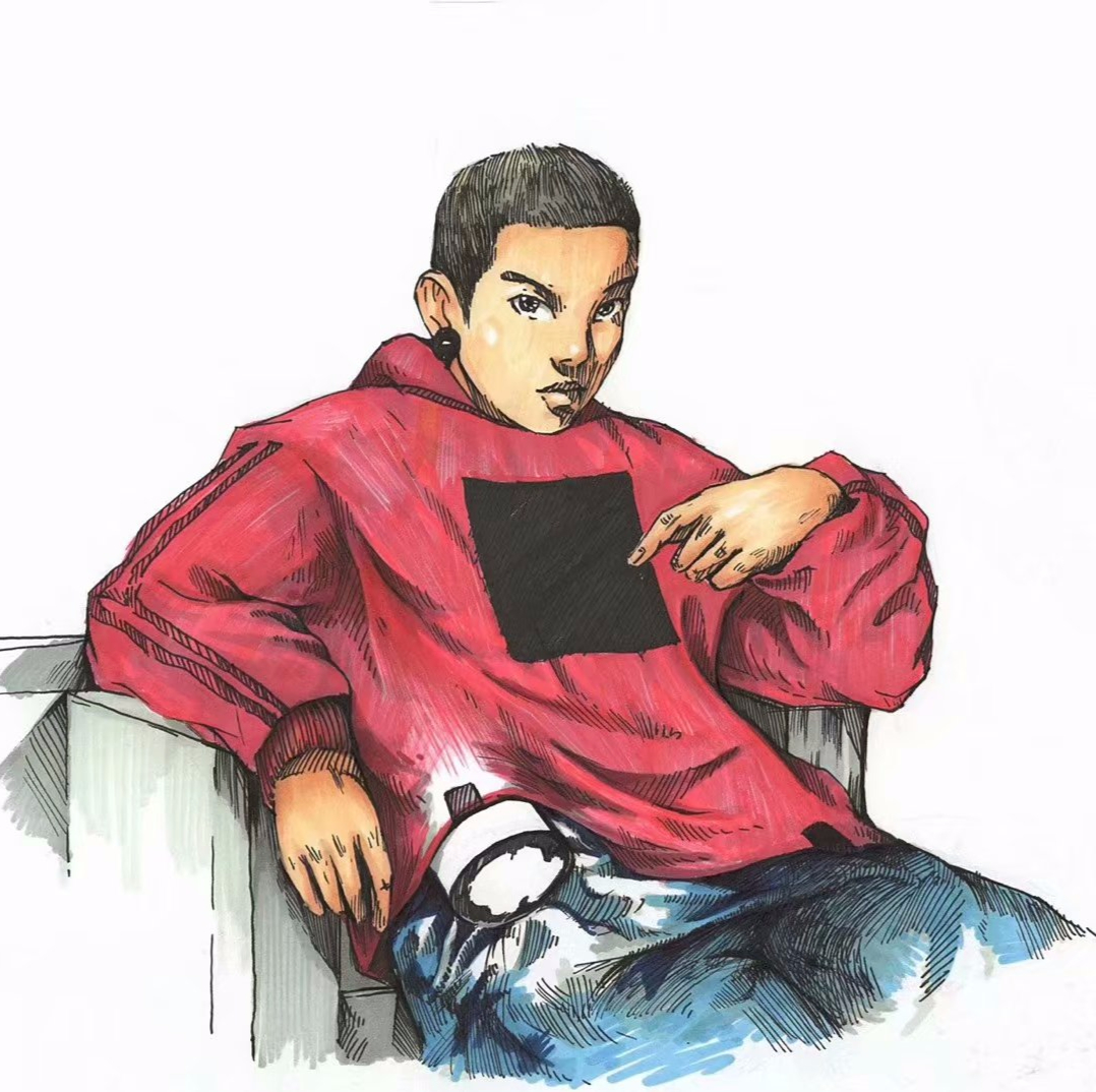 板绘吙力少年王 