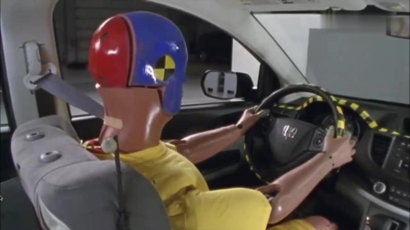 「安全需要基因,天生不够强大」2012本田CRV 25%偏置碰撞测试