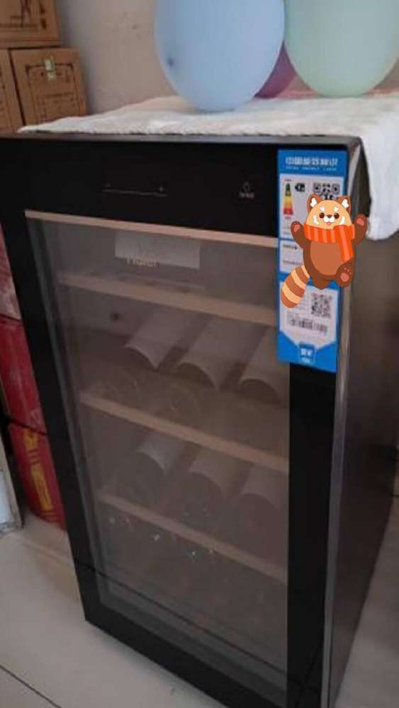 海尔(Haier)53瓶装恒温红酒柜 客厅办公室葡萄酒冷藏家用酒柜