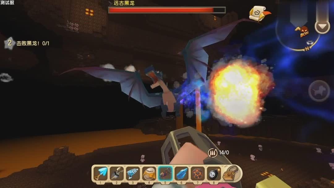 迷你世界:召唤100个沙漠老人使用升级版火箭筒大战远古黑龙