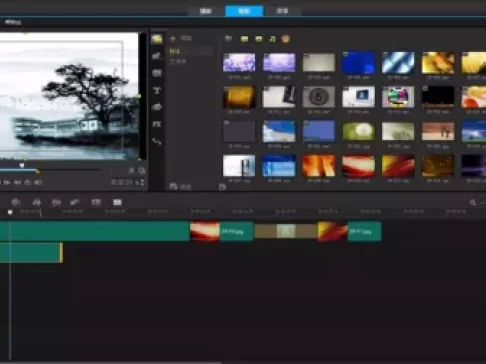 凌寒全屏课录《会声会影软件界面的认识、参数设置、素材的添加》....