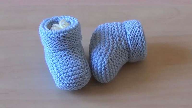 漂亮又好穿的宝宝毛线鞋棒针编织教程,简单易织,新手妈妈可仿